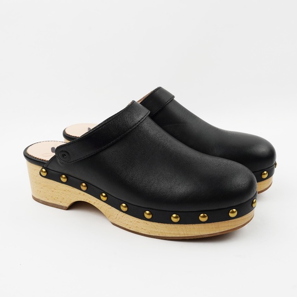J. Crew | Shoes | Jcrew Size 7 Convertible Leather Clogs In Black ...